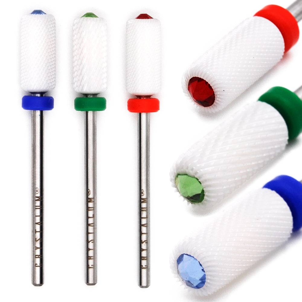CRYSTALUM Ceramic Nail Drill Bits